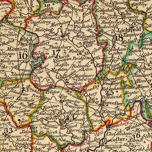 UK Old Map 1794, Great Britain and England With Ireland on Canvas - Etsy