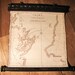 Pull Down Map of Cook Strait, New Zeland in 1733, James Cook's Map ...
