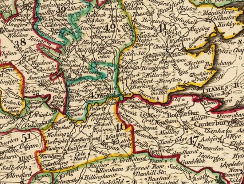 UK Old Map 1794 Great Britain and England With Ireland on - Etsy