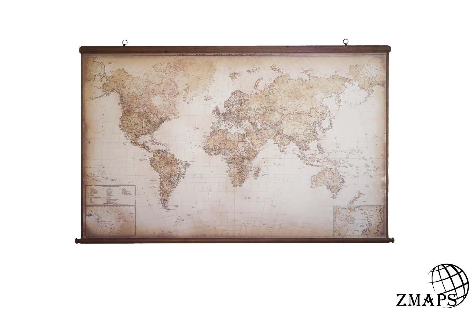 Classy Modern Map 70x43 Unusual Wall Map Art - Etsy Canada