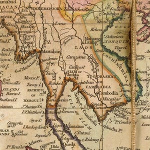 Exclusive World Map 1819, Stunning Wall Decoration, Historical ...