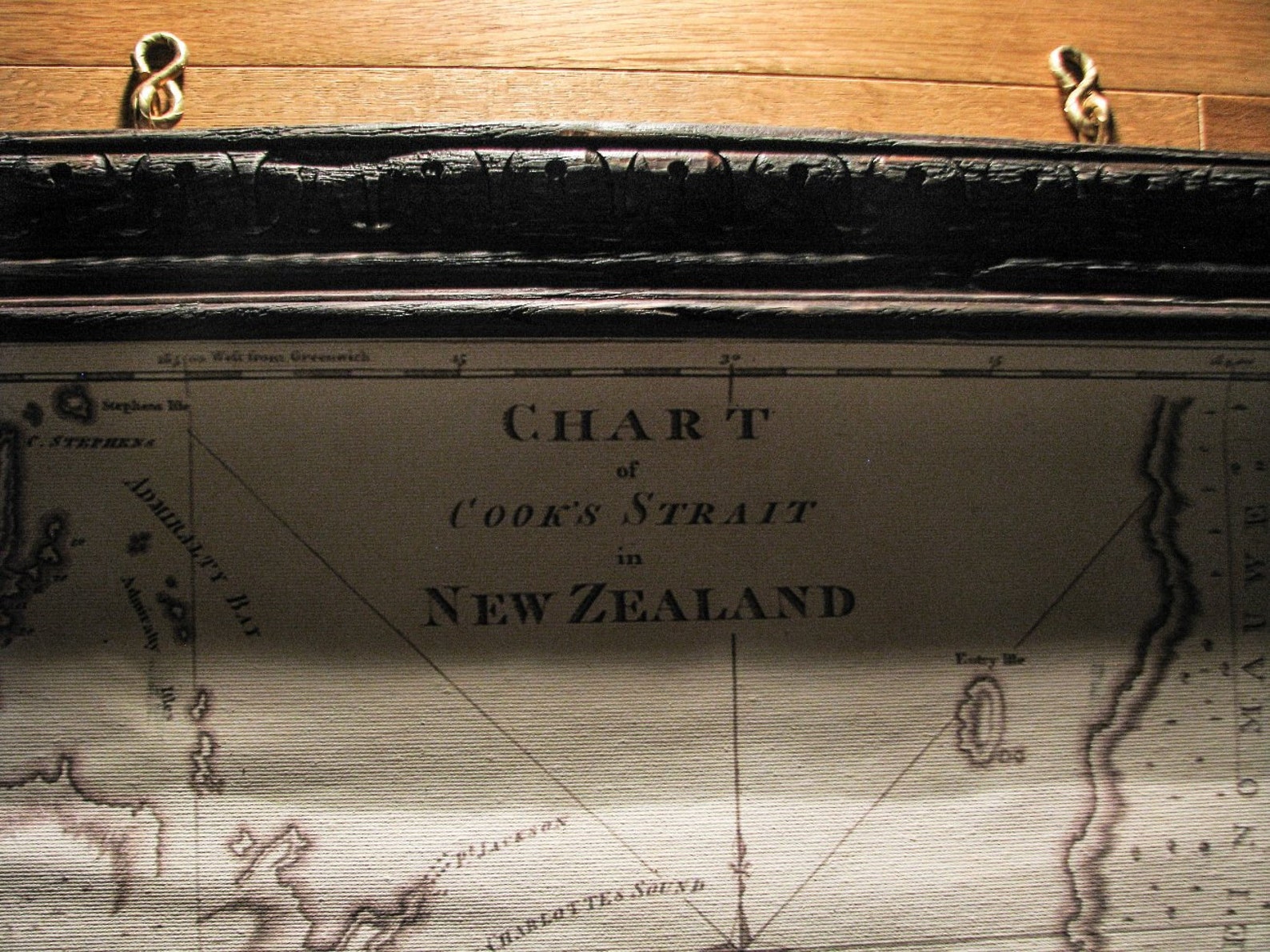 Pull Down Map of Cook Strait New Zeland in 1733 James - Etsy