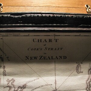 Pull Down Map of Cook Strait, New Zeland in 1733, James Cook's Map ...