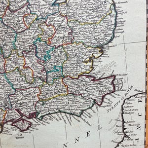 UK Old Map 1794, Great Britain and England With Ireland on Canvas - Etsy