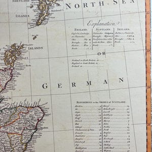 UK Old Map 1794, Great Britain and England With Ireland on Canvas - Etsy