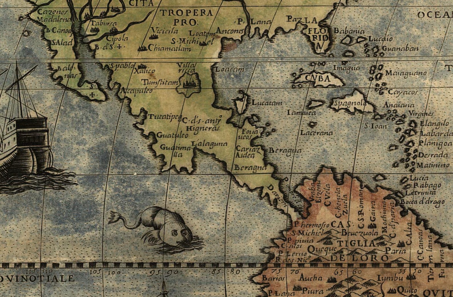 Unique Terra Incognita Map Medieval Canvas Decor With Iron | Etsy