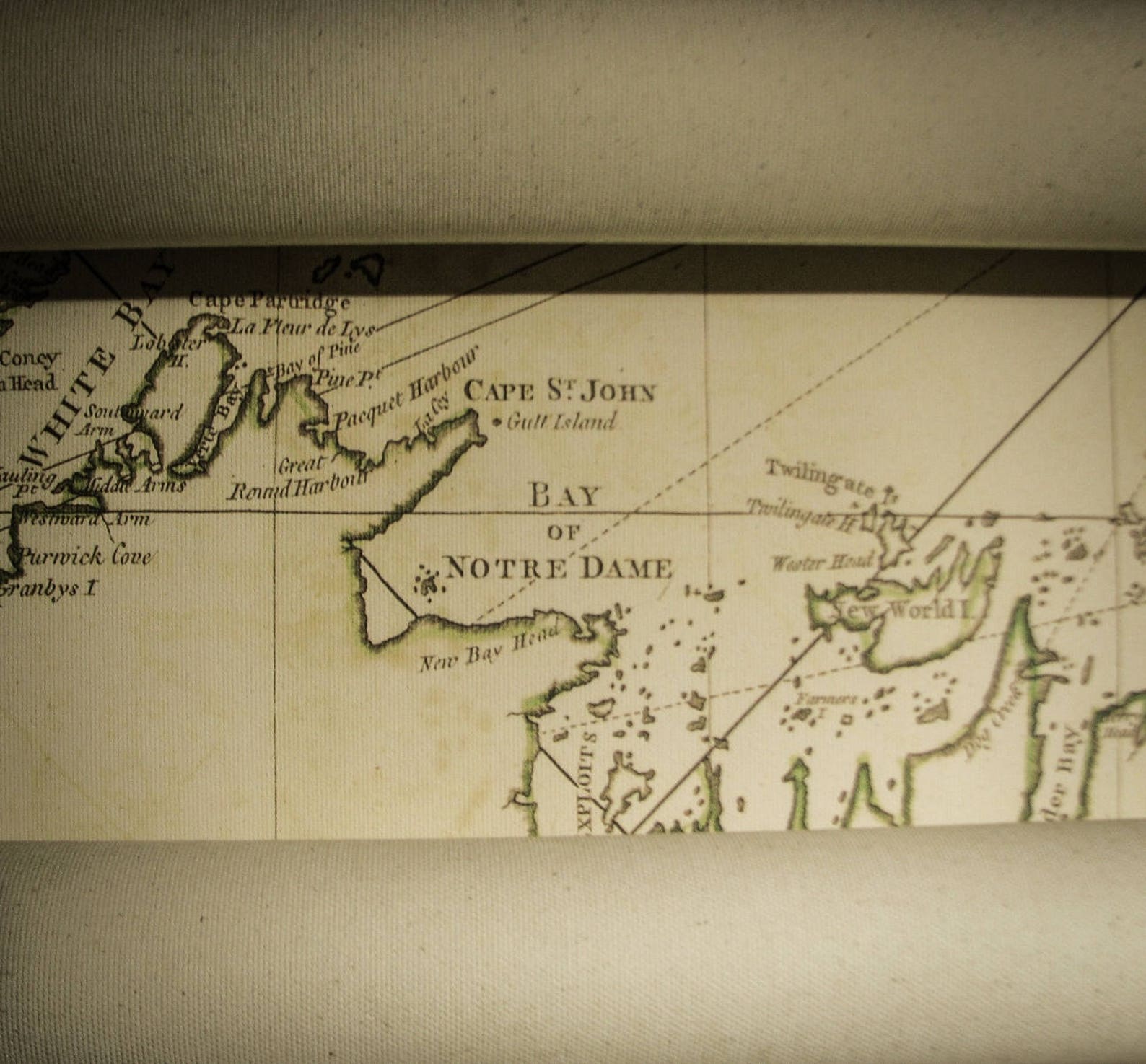 Newfoundland Old map James Cook 1775 93 x 101cm | Etsy