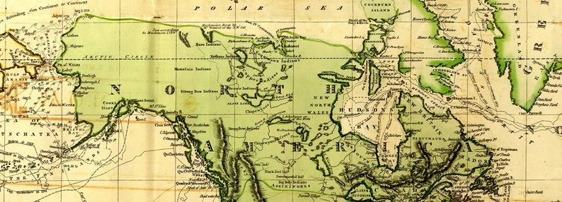 Mid Century Modern Style Art Vintage World Map and Walnut - Etsy