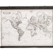 Gift World Map Off-white Color World 1800 35'' X - Etsy