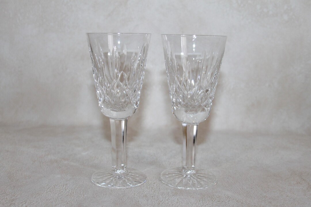 Waterford LISMORE Crystal Stemware - Cut Crystal Sherry Glasses - Set ...