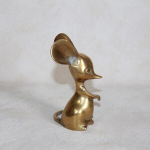 Vintage Large Brass Mouse Figurine Brass Paperweight - Etsy