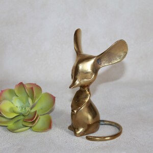 Vintage Large Brass Mouse Figurine Brass Paperweight - Etsy
