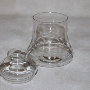 Set of 2 Vintage Apothecary Jar Libbey Clear Glass Bell Shape Storage ...