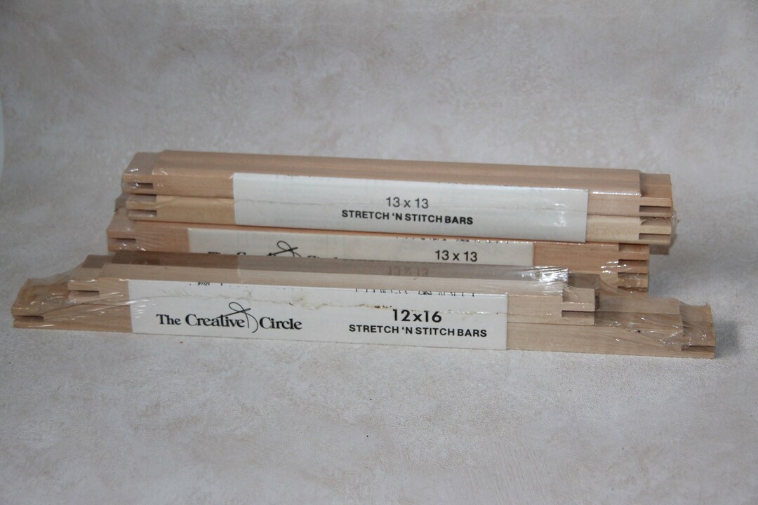 Lot of 3 Stretch N Stitch Frames by the Creative Circle Stretcher Bars ...