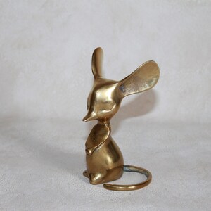 Vintage Large Brass Mouse Figurine Brass Paperweight - Etsy