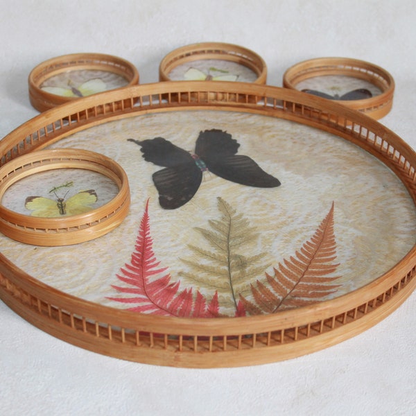 Bamboo Butterfly Tray - Etsy