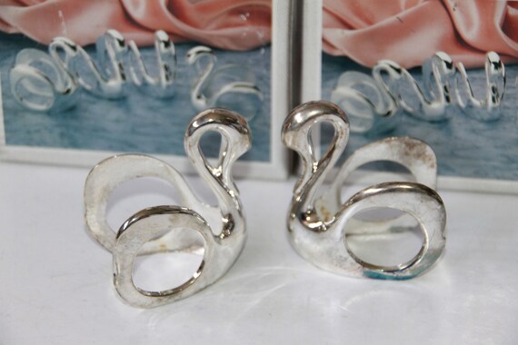 Swan napkin rings store