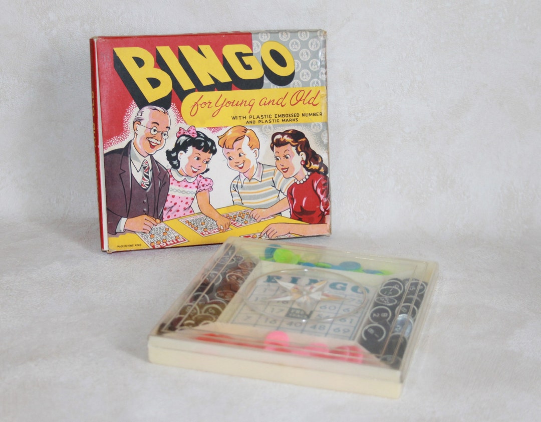 Vintage Bingo Game for Young and Old Family Fun Party Game Original Box ...