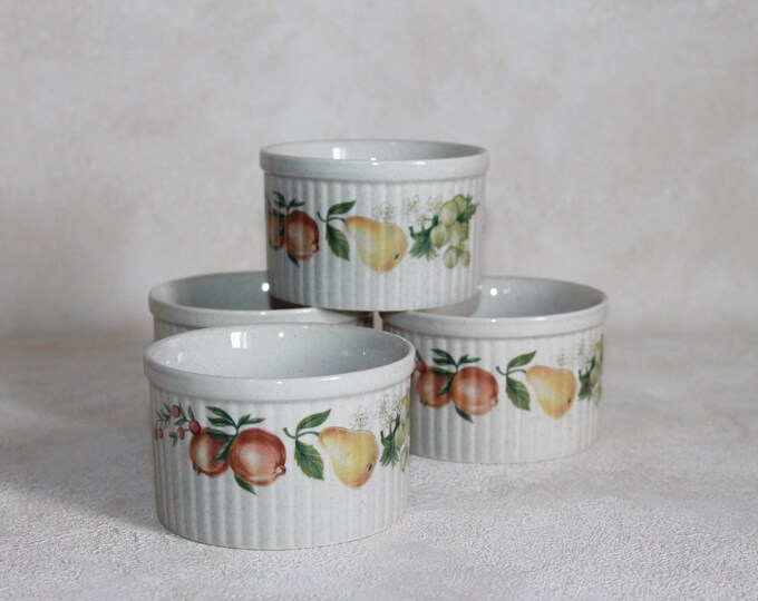 Wedgwood Quince Ceramic Ramekins - Set of 4 English Speckled Stoneware ...