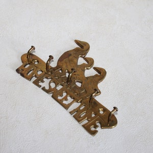 Vintage Wall Mount Duck Key Holder Brass Bird Key Rack Home Sweet Home ...