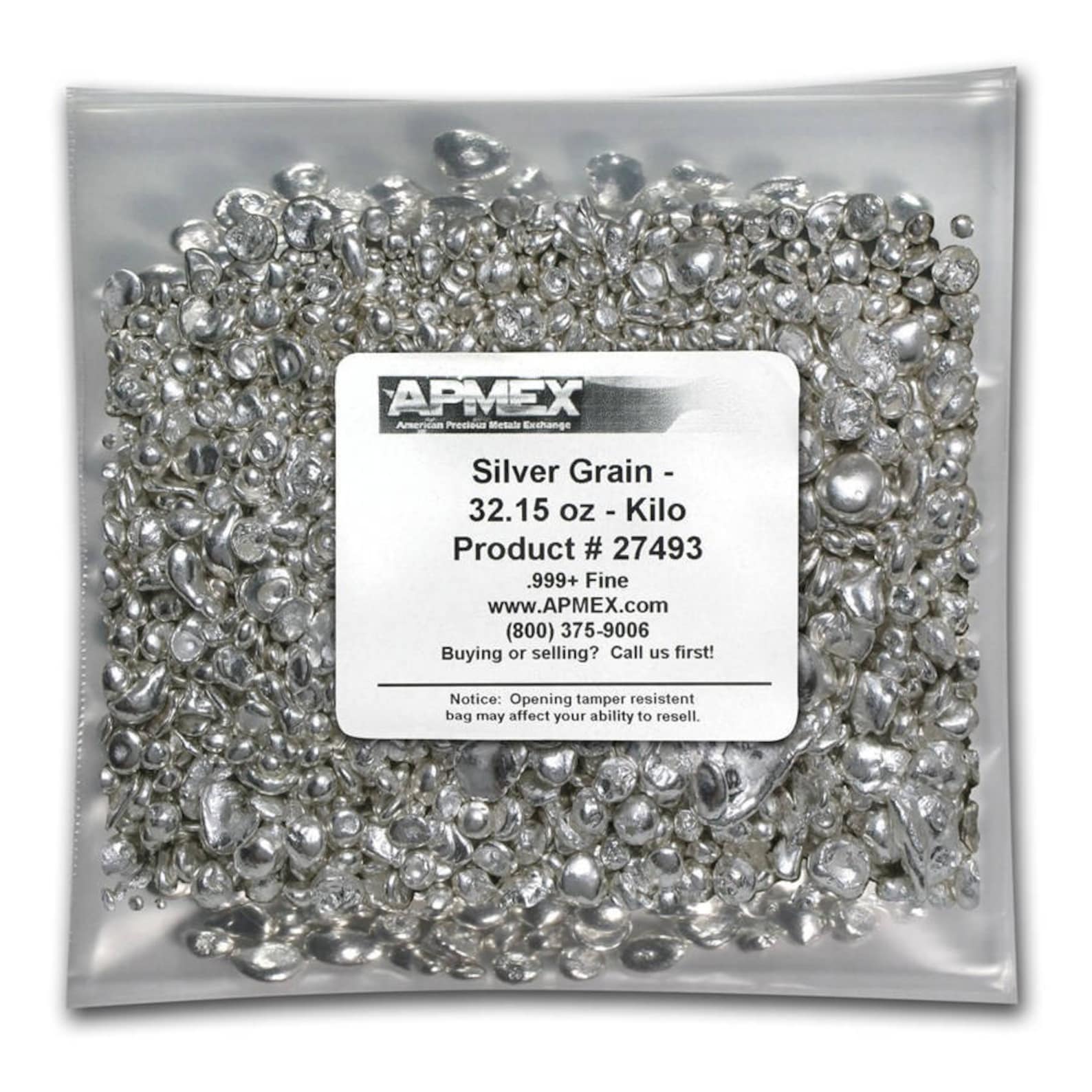1 Gram .9999 Pure Silver Shot / Grain Bullion - Lowest Cost per Gram on ...