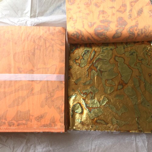 Variegated Gold Leaf 25 Sheets Red & Blue Variations 14 - Etsy