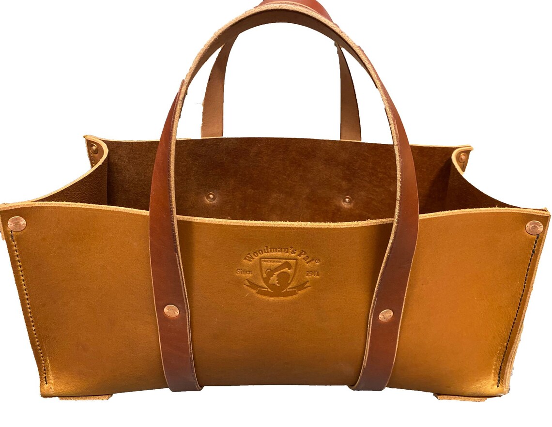 Buffalo Bison Leather Tote Tool Bag Ammo Gardening - Etsy