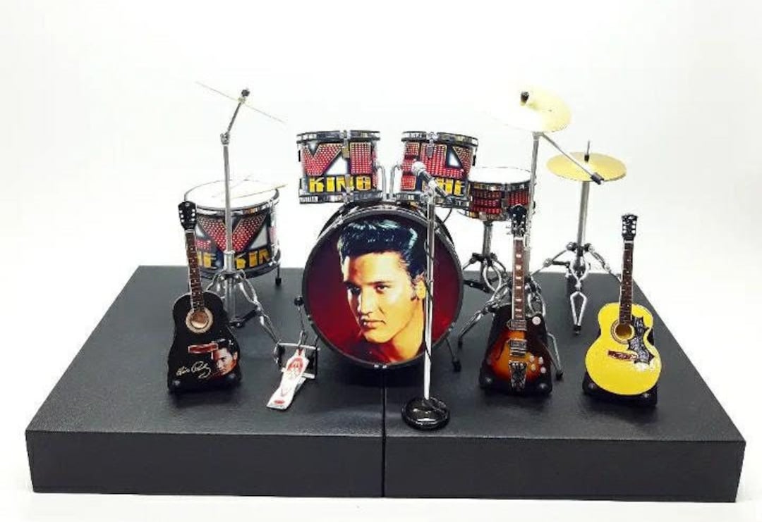Miniature Elvis Presley Instrument Set Accurate Reproduction of Guitars ...