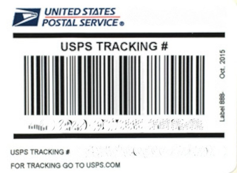 Label 888 - 100 New Tracking Labels With Barcodes & Track Numbers - Etsy
