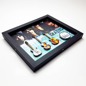 The Beatles Guitar and Drum Shadow Box - Etsy Canada