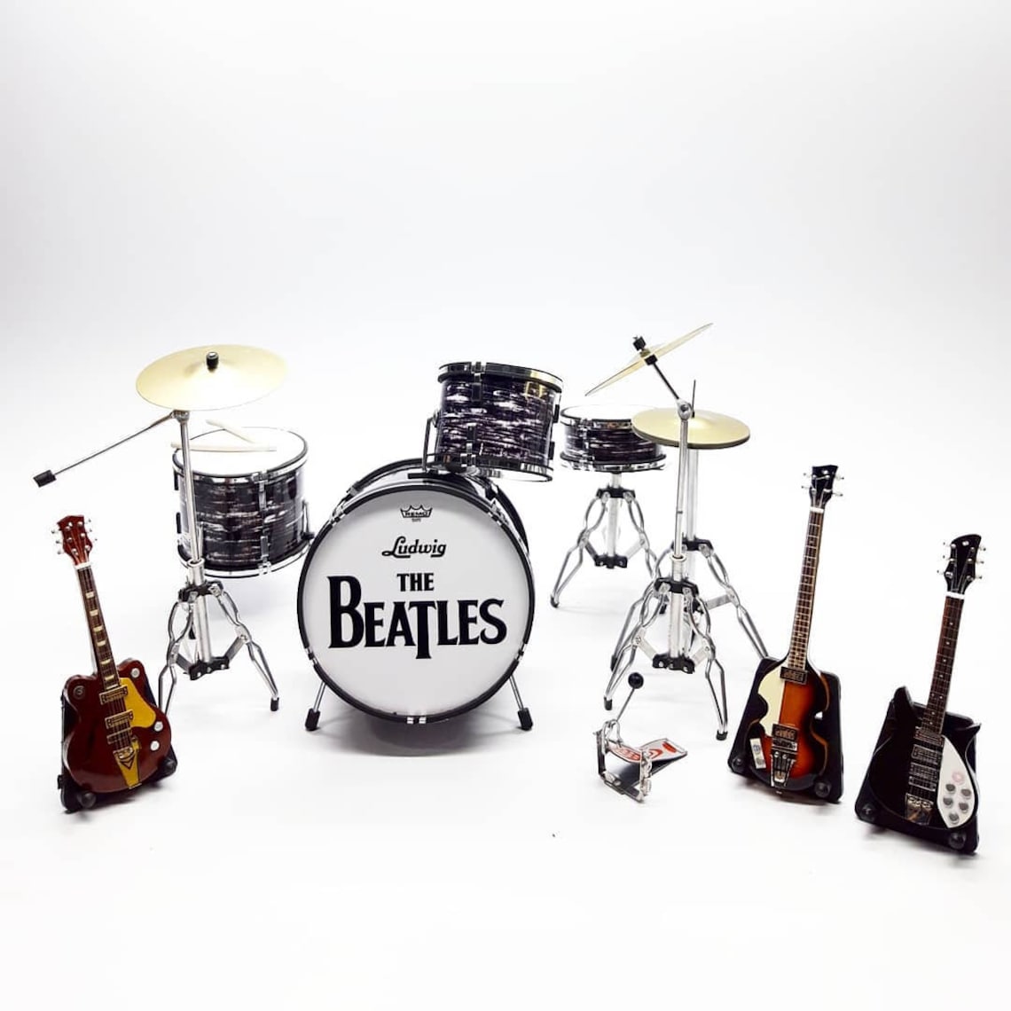 Miniature Beatles Instrument Set Accurate Reproduction of - Etsy