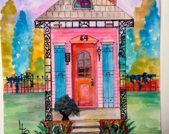 New Orleans Houses, Pink House Art, Gay Pride, Funky Houses Art ...