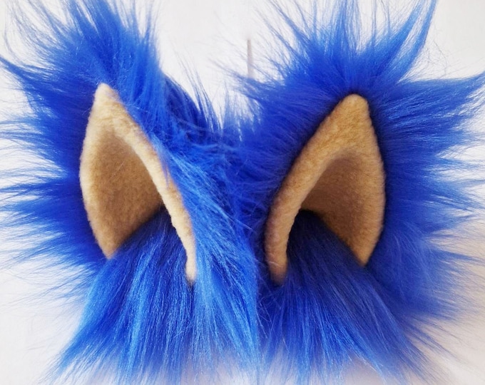 Cat Ears Inspired Sonic the Hedgehog Ears Headband Hair Clips Cosplay ...