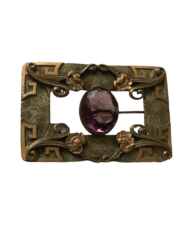 antique sash pin - Gem
