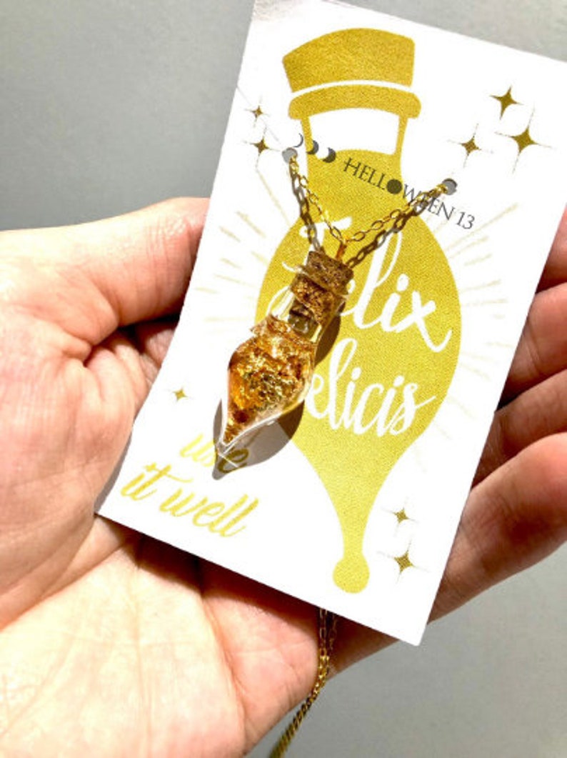 Liquid Luck Necklace felix Felicis Harry Potter Inspired - Etsy Australia