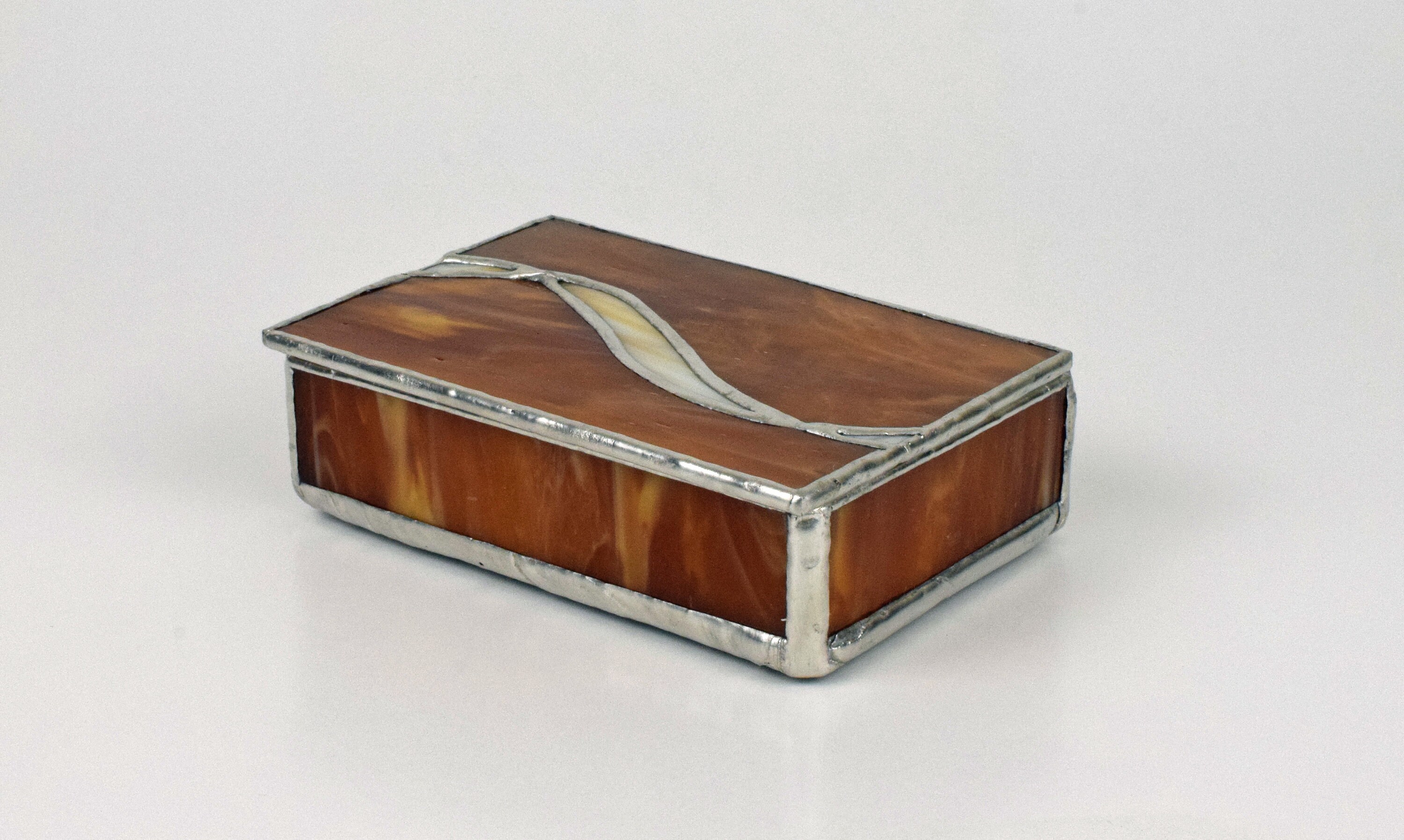 Stained Glass Ribbon Keepsake Box stained Glass Box Jewelry - Etsy