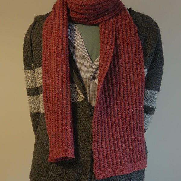 Red Mens Scarf - Etsy