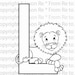 L is for Lion | Abcs Coloring Page | Alphabet | Printable Digital ...