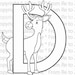 D is for Deer | Abcs Coloring Page | Alphabet | Printable Digital ...