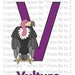 V is for Vulture | Abcs Coloring Page | Alphabet | Printable Digital ...