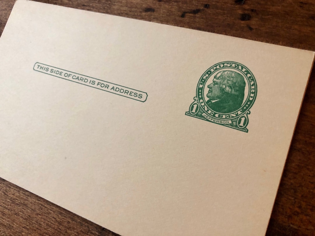 Vintage One Cent Postcards Set of 2 - Etsy