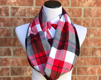 Plaid Infinity Scarf | Etsy