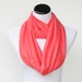 Living Coral Color Bright Coral Scarf Pink Coral Golden Dots Scarf ...