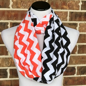 Cincinnati Bengals Tennessee Orange Tangerine Black Chevron Infinity ...