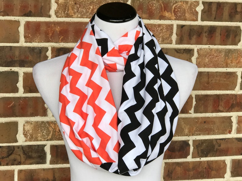 Cincinnati Bengals Tennessee Orange Tangerine Black Chevron Infinity ...