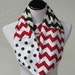 Atlanta Falcons Infinity Scarf Football Chevron and Polka Dot Scarf Red ...