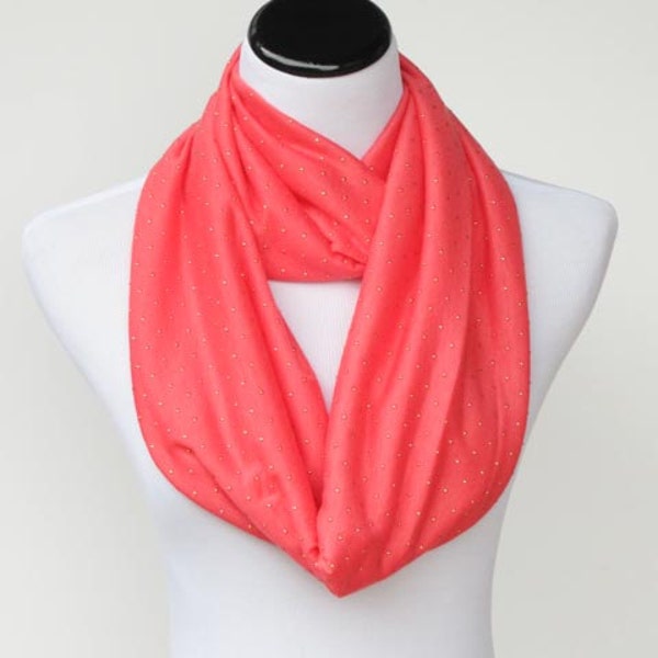 Coral Infinity Scarf - Etsy