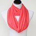 Living Coral Color Bright Coral Scarf Pink Coral Golden Dots Scarf ...