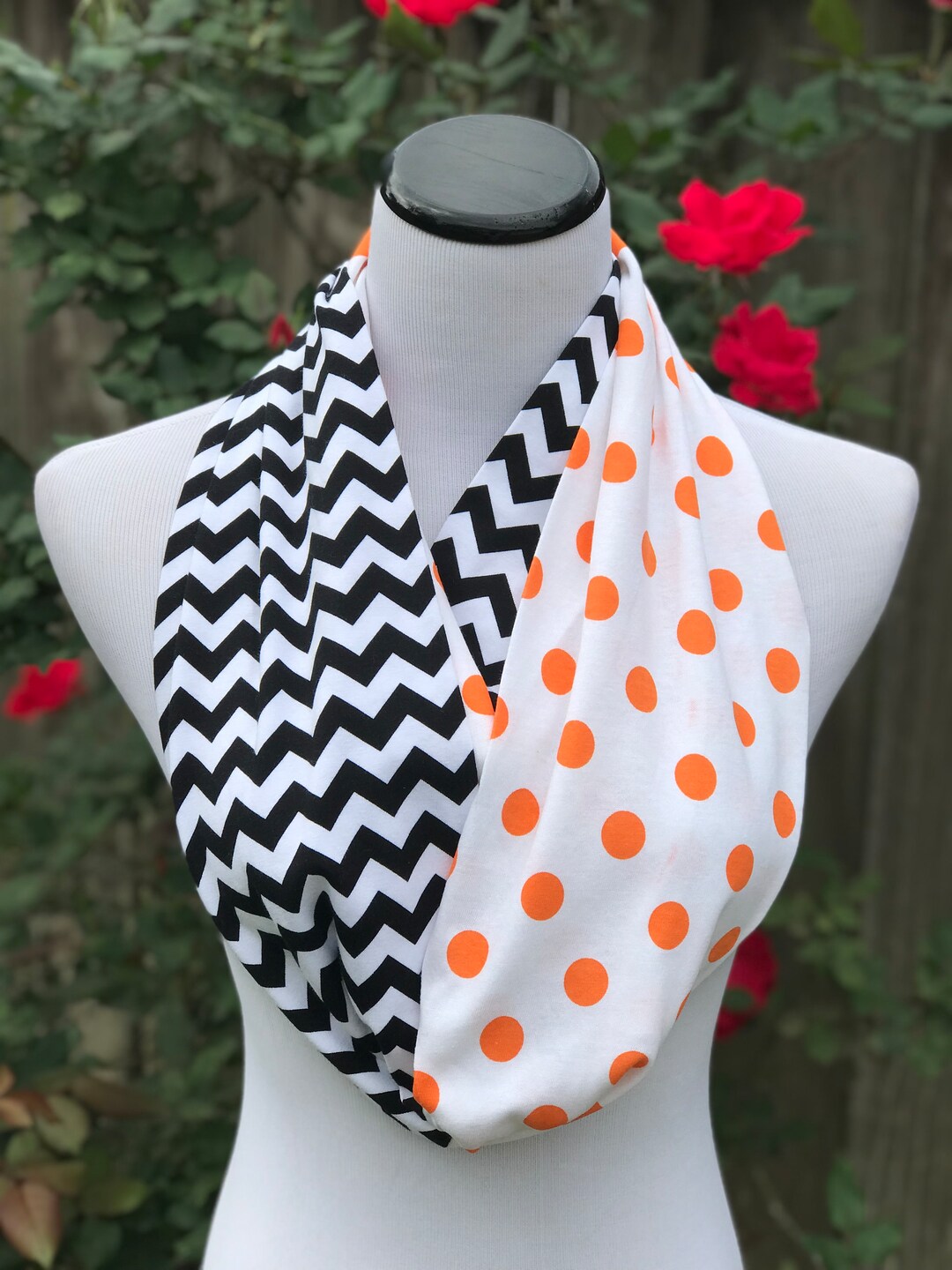 Cincinnati Bengals Tennessee Orange Polka Dots Black Chevron Infinity ...