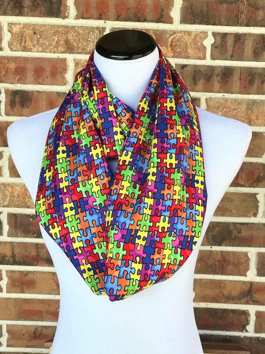 Autism Awareness Scarf Infinity Scarf Autism Scarf for Child & Mom ...